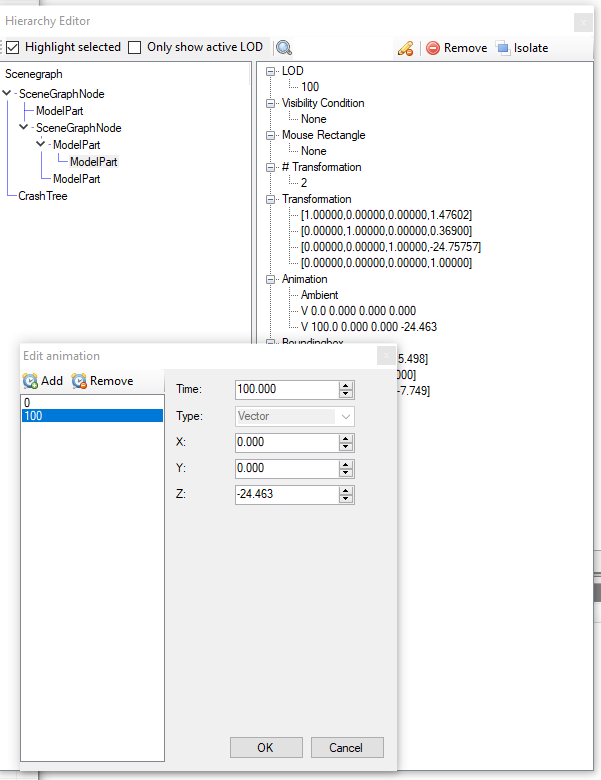 Editing animations from hierarchy editor | FSDeveloper