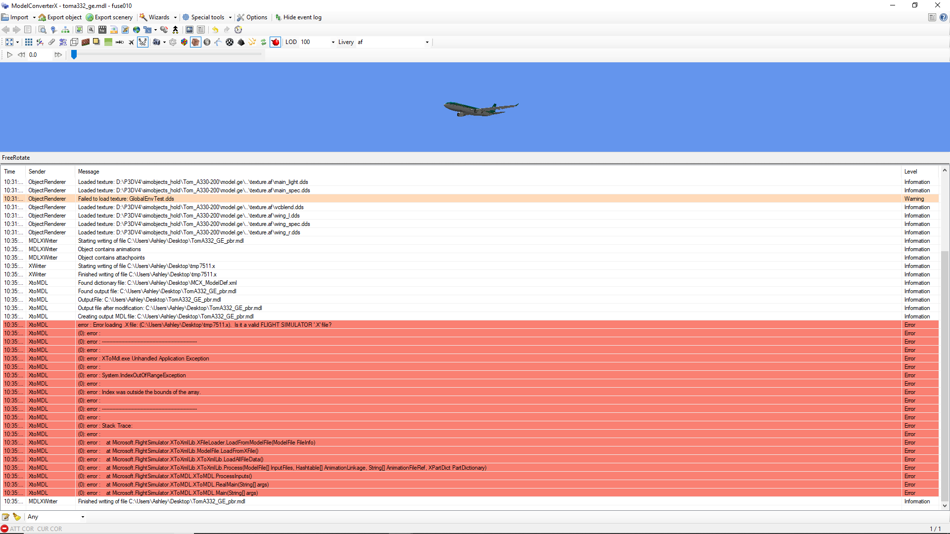 Can't export PBR mdl | FSDeveloper