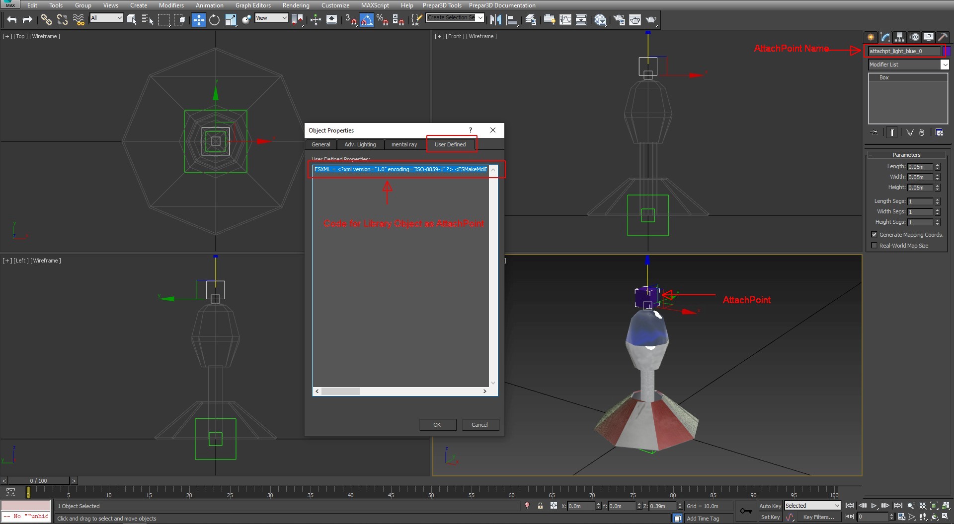 P3D v4 - 3D Lights using Attachtool | FSDeveloper