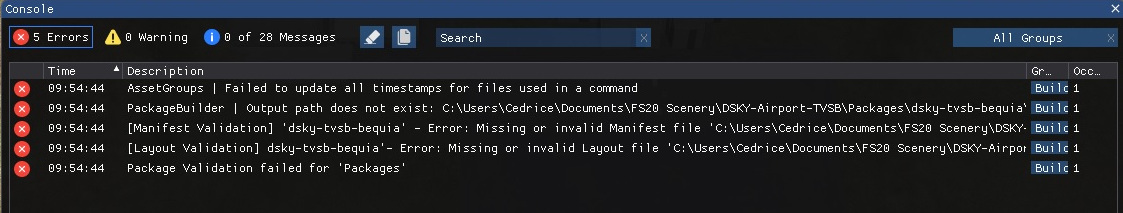 MSFS - MSFS compiling Fails | FSDeveloper