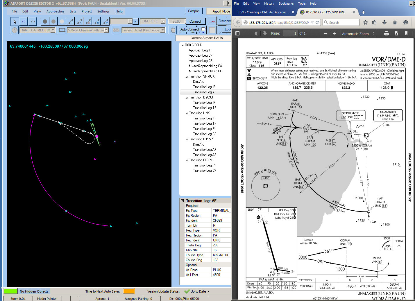 FSX - Creating a DME Arc Approach | FSDeveloper