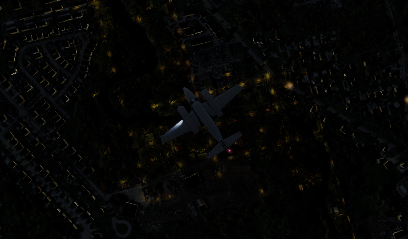 Location of "night time light wash textures" on roads and highways ...